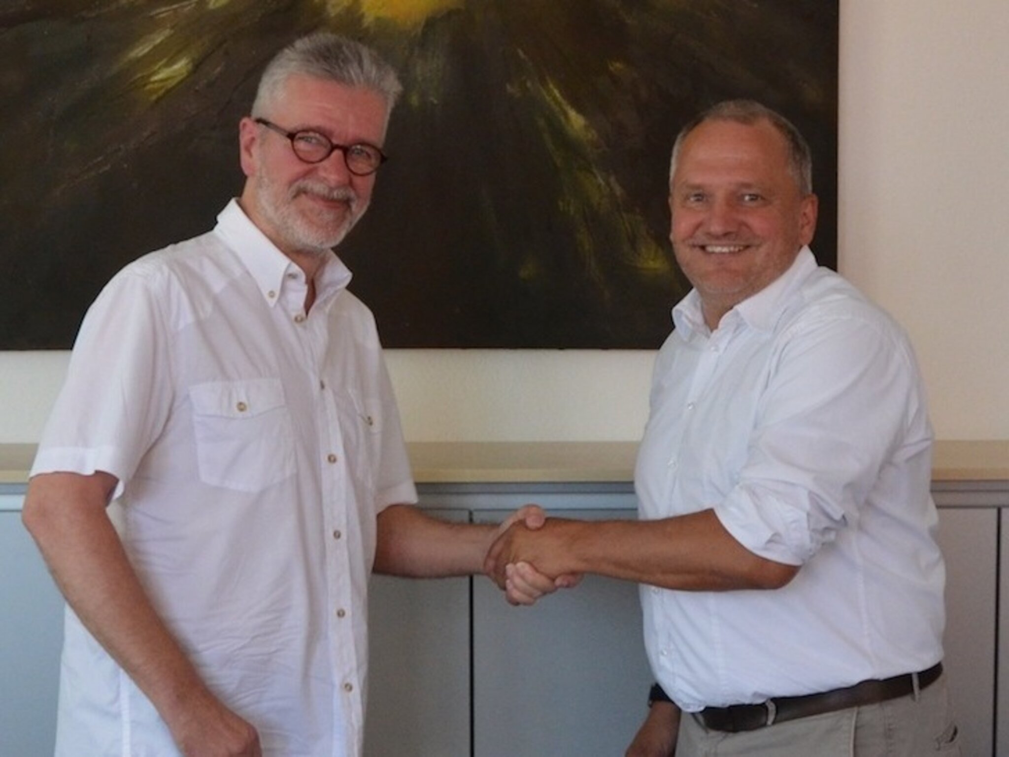 Behindertenbeauftragter Johannes Rosenberg im Gespräch Mit OB Staab ...