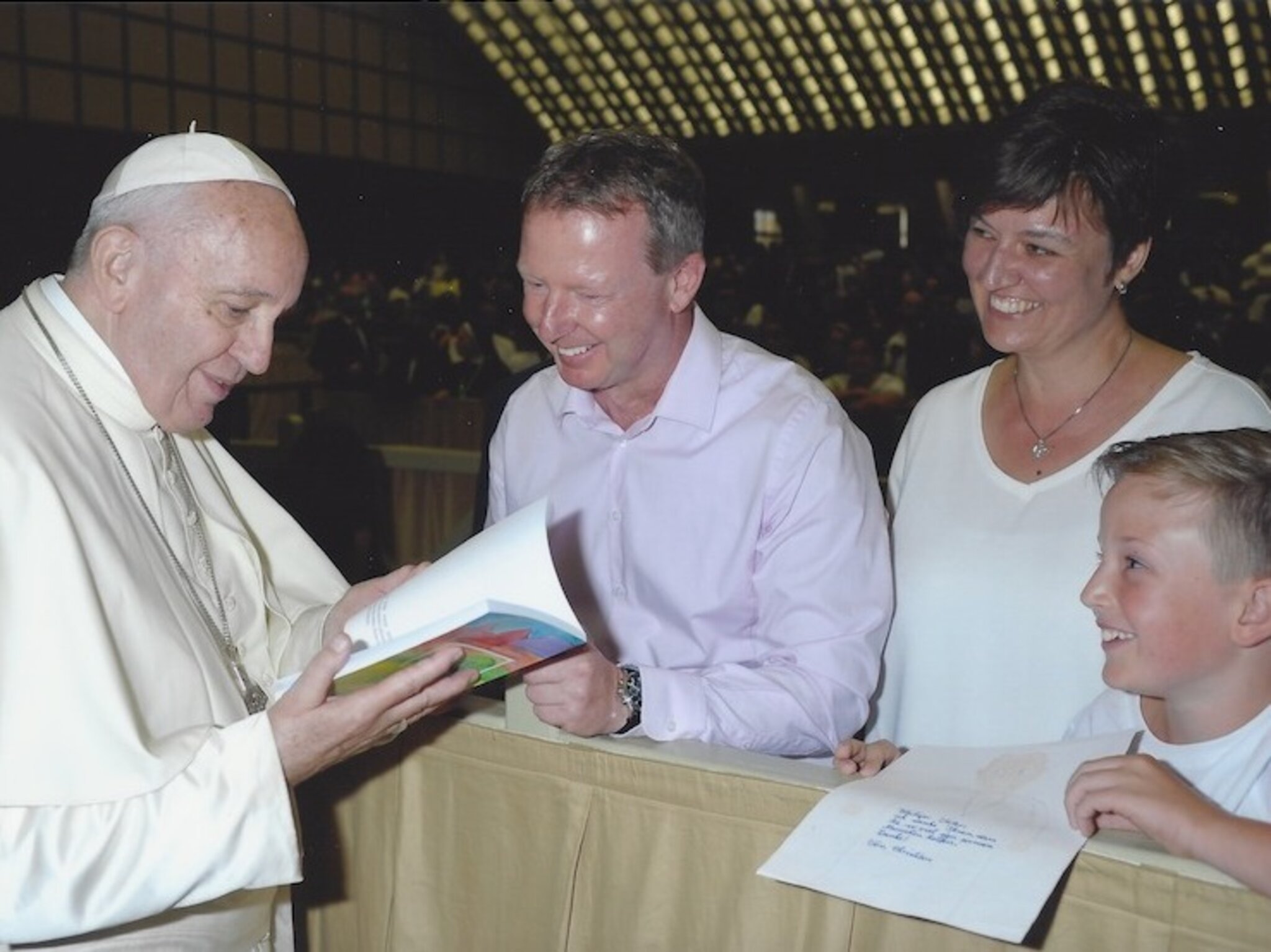 Autor Thomas Welte begegnet dem Pontifex in Rom: Mit Anton zu Besuch ...