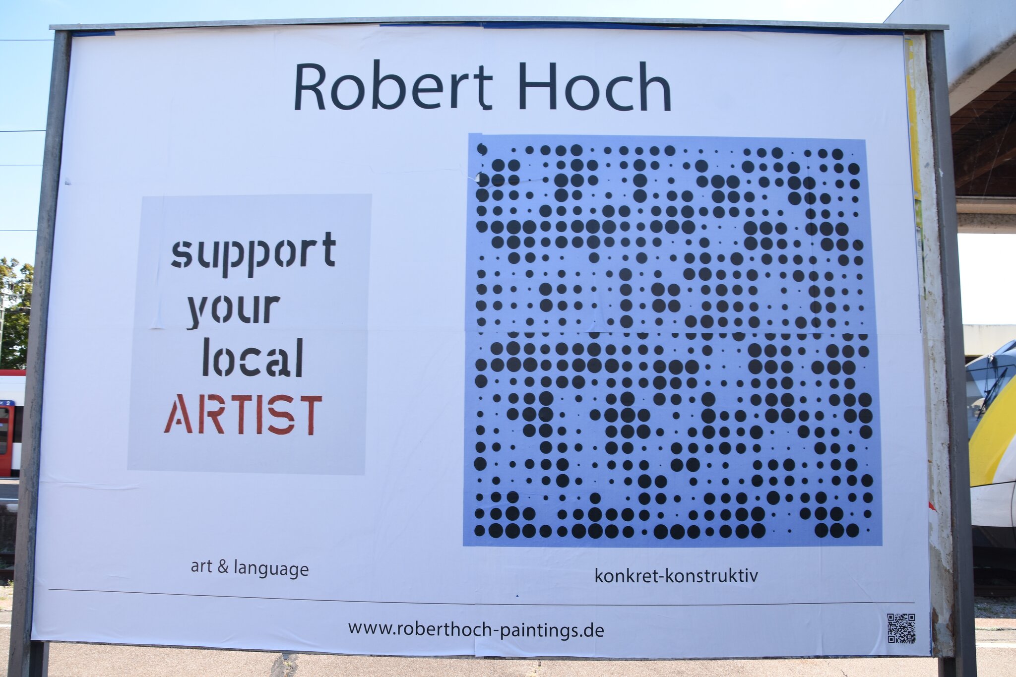 Plakataktion von Künstler Robert Hoch: Unterstützung für "Local Artists ...