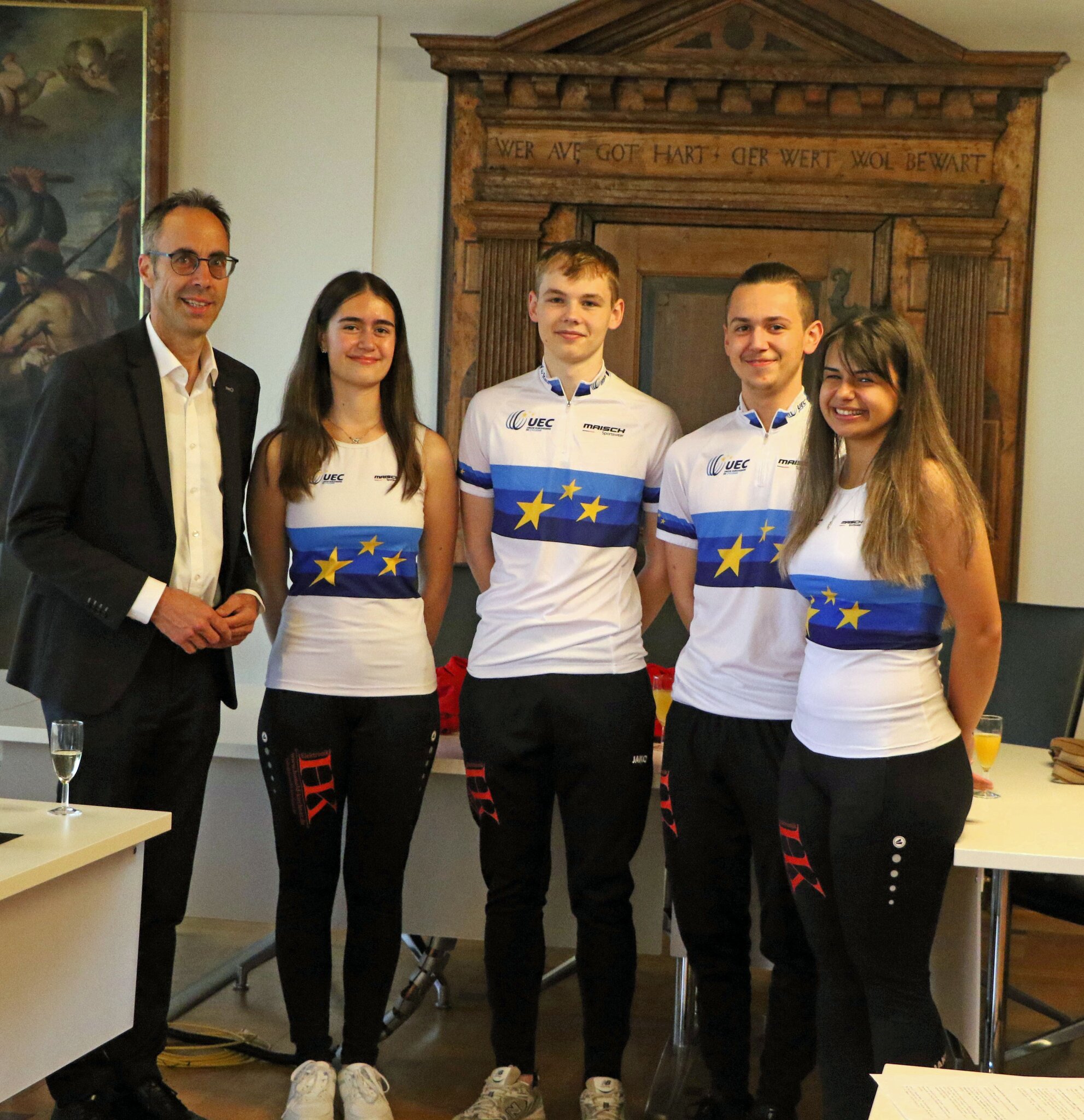 Empfang nach dem Titelgewinn: Zum zweiten Mal als EuropameisterInnen im ...