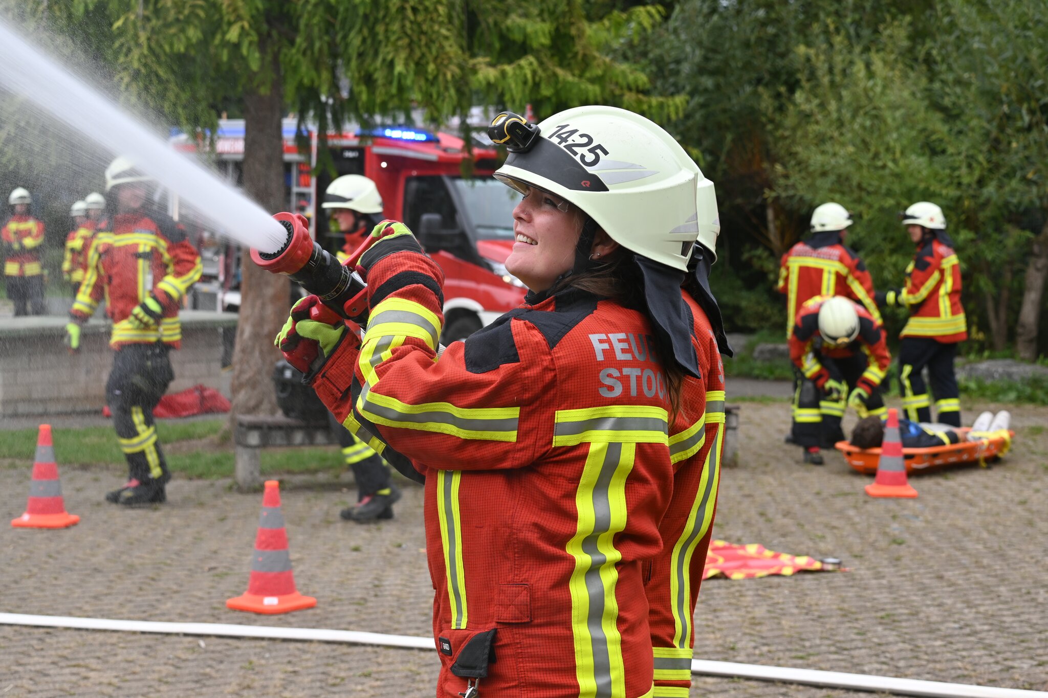 Probe für den Ernstfall: Feuerwehren Wahlwies und Espasingen demonstrieren ihre Arbeit - Stockach