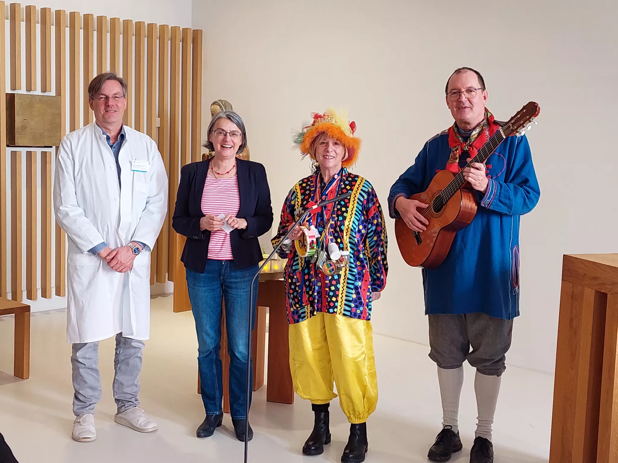 Stefan Glunk zu Gast in der Klinikseelsorge: Weil`s noch was zu lachen ...