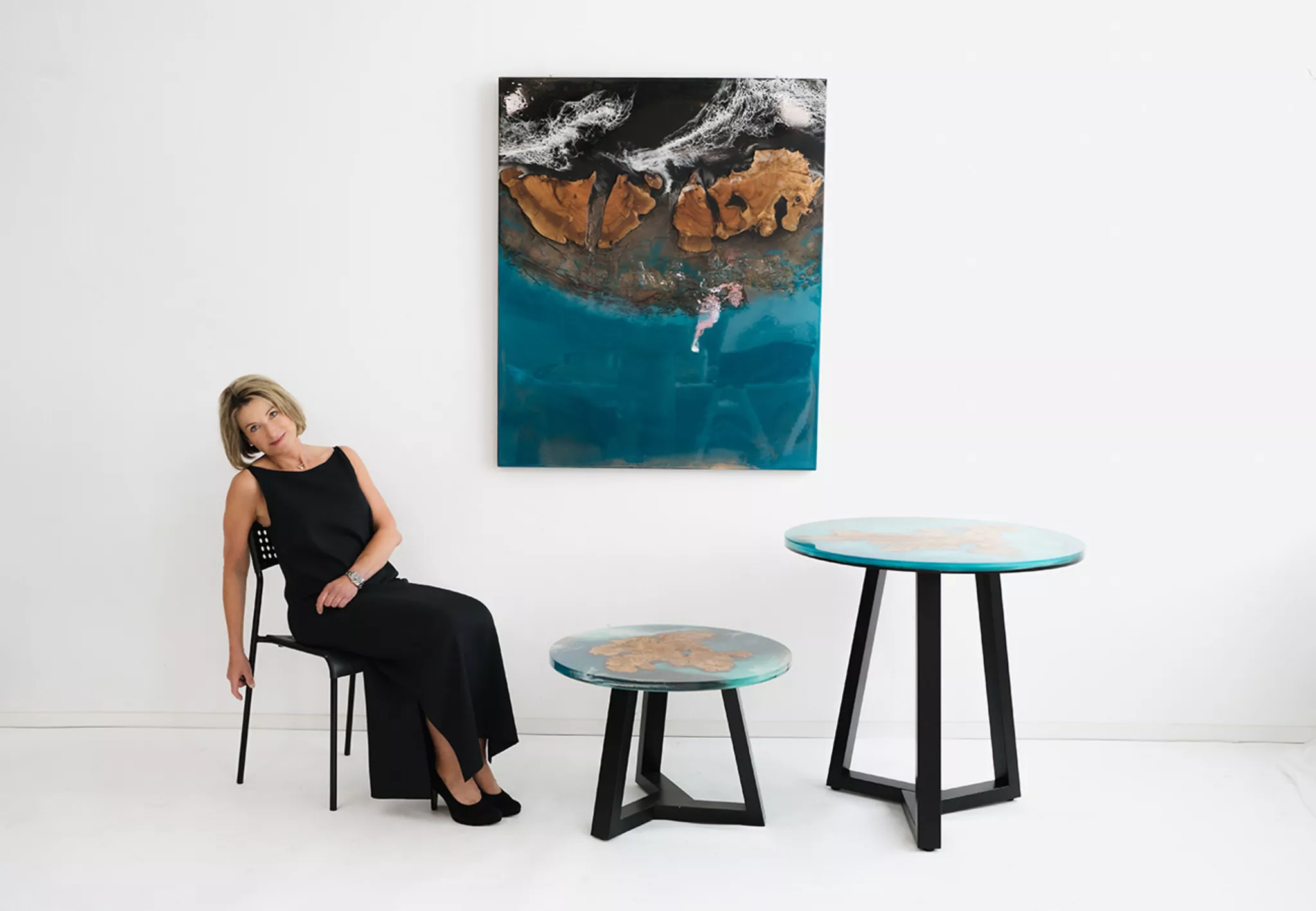 Vernissage von Stefanie Etter im MAC-Museum: Mixed-Media-Kunst im Flow ...