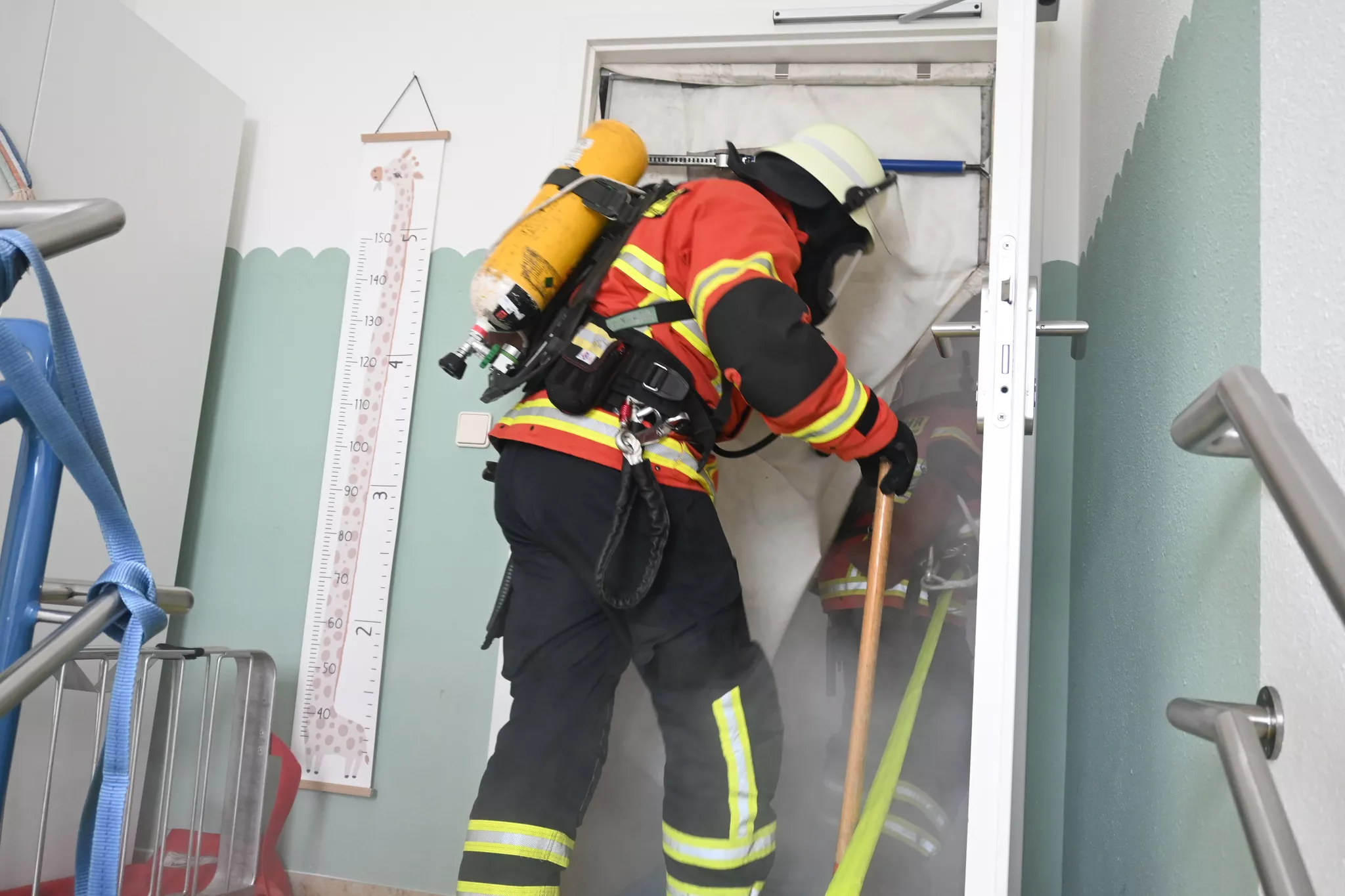 Jahreshauptübung in der Kita Klangwolke: Eine brenzlige Übungssituation ...